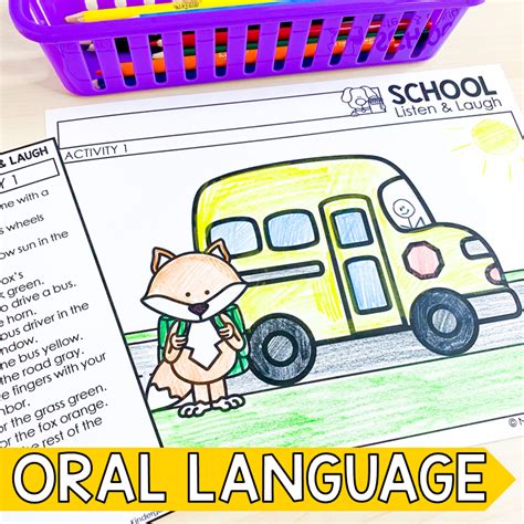 Back To School Listen And Laugh Listening Following Directions Activities