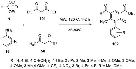 One Pot Reactions Of Triethyl Orthoformate With Amines