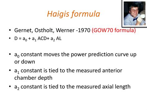 Iol Power Calculation Formulae Pptx