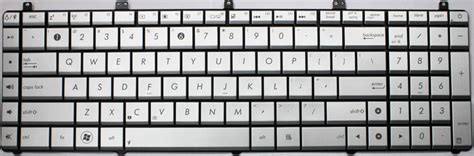 Laptop Keyboard Keys Asus N Series N Silver Laptop Keyboard Key