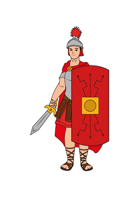 How To Draw A Roman Soldier Roman Soldier Step By Ste