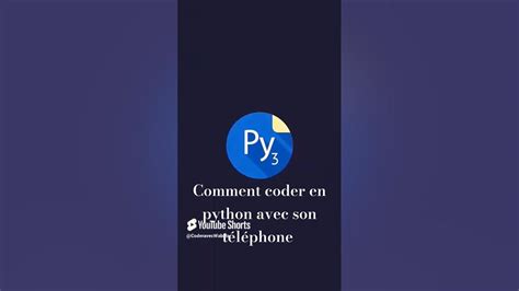 Créer Des Applications Avec Votre Téléphone Programming Learnpython