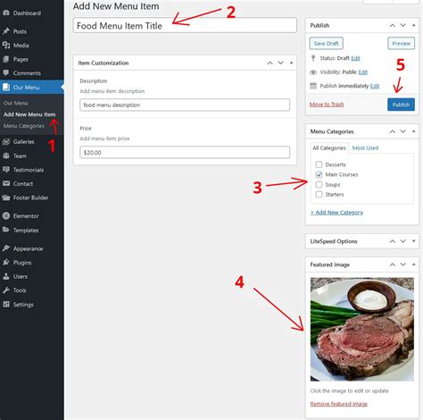 How To Add A Restaurant Food Menu In WordPress