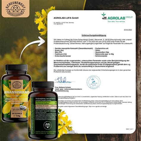 Scheunengut® Johanniskraut Extrakt Mit Hypericin And Hyperforin 180 St