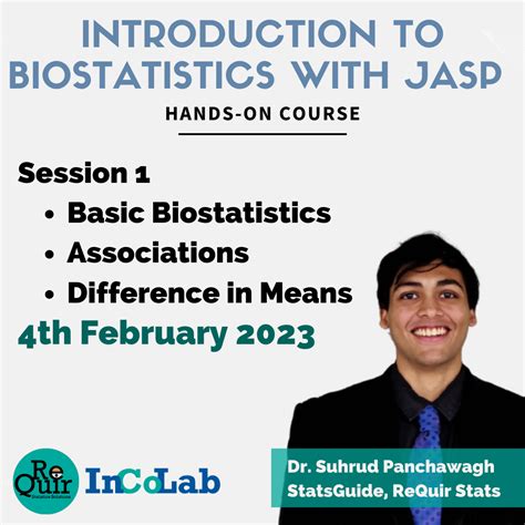 Introduction To Biostatistics Session One Requir Stats India