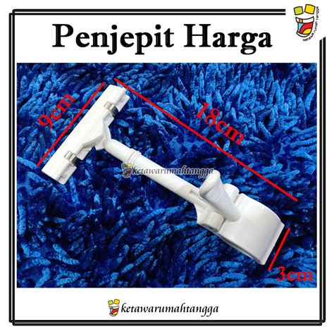 Jual Penjepit Harga Kuat Tebal Warna Putih Jepitan Harga Penjepit