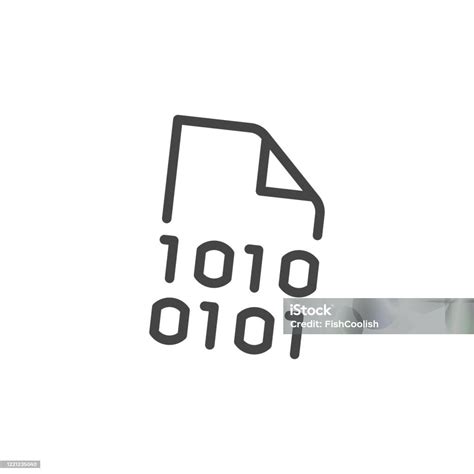 Ikon Kontrak Pintar Kode Pemrograman Biner Di Tanda Halaman Algoritma Abstrak Nomor Satu Dan Nol