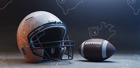 미식축구 헬멧과 공 Meshcube 네이버 Ogq마켓
