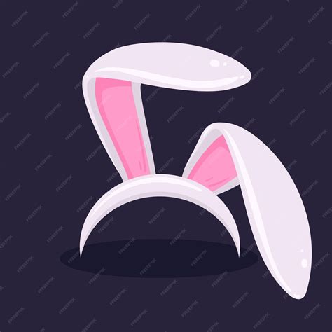 Premium Vector Cute Bunny Ears Band Cartoon Bunny Ears Mask Bunny