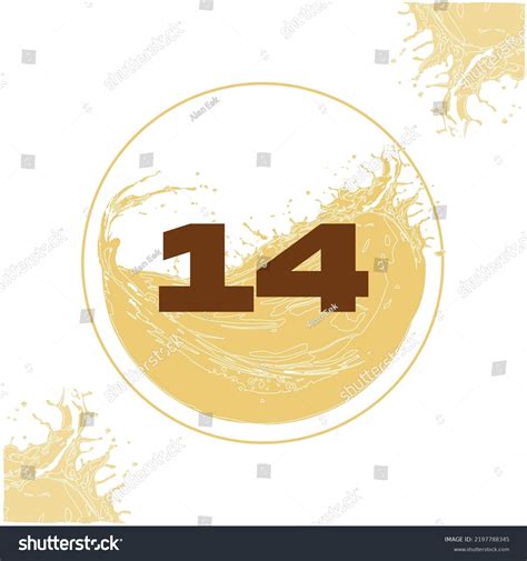 Numeral 14 Orange Liquid Background Dripping Stock Vector Royalty Free Numeral 14 Orange Liquid Background Dripping Stock Vector Royalty Free