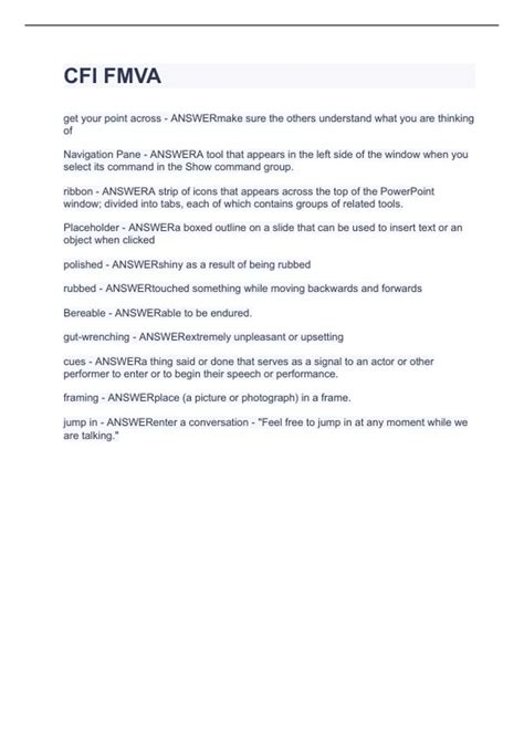 Cfi Fmva Exam Assignments Having Questions And Answers 2023 Fmva