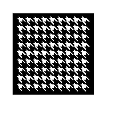 Houndstooth Stencil Etsy
