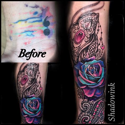 Inner Forearm Cover Up Tattoos For Girls