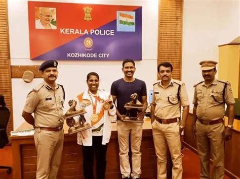 Assistant Inspector Mini Raju of Kerala won two gold medals at the ...