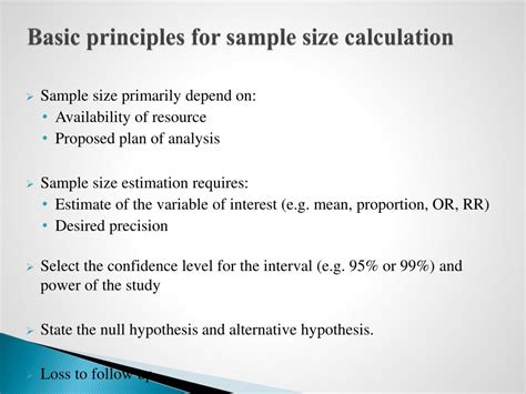 Ppt Sample Size Estimation Powerpoint Presentation Free Download Id 1577760