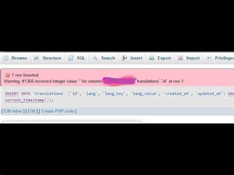 MySql Can T Make Column Auto Increment Incorrect Integer Value
