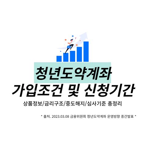 청년도약계좌 가입조건 및 신청기간 알아보기