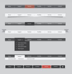 Inactive Dropdown List Ui Element Template Vector Image