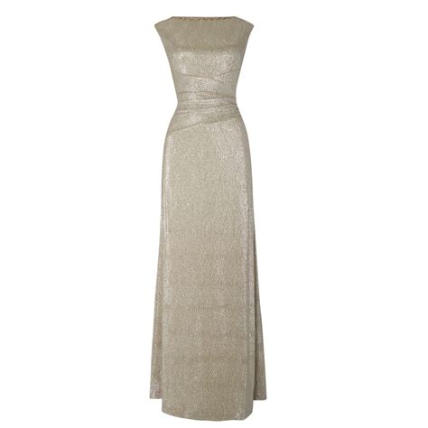 Lauren Ralph Lauren Latima Cowl Neck Metallic Gown Keeping It Fabulous