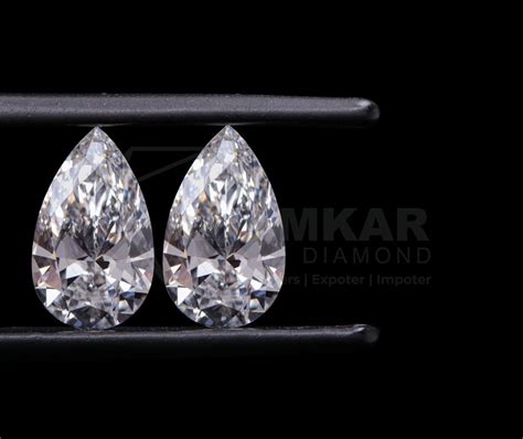 2 Ct Pear Cut Lab Grown Diamonds Pair In All Sizes Loose Diamond Igi