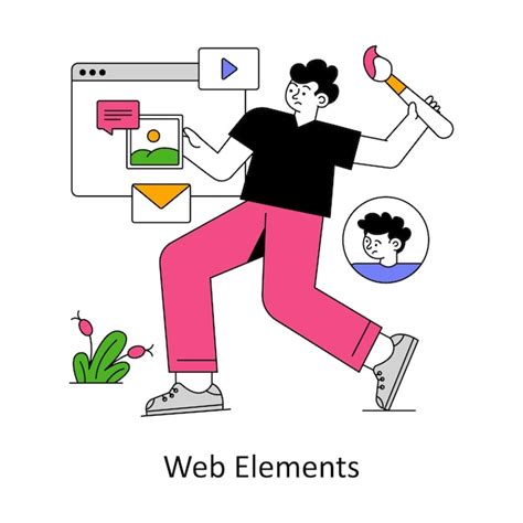 Premium Vector Web Element Flat Style Design Vector Illustration