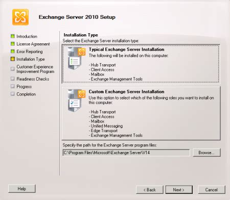 Installing Exchange Server The Typical Server Practical