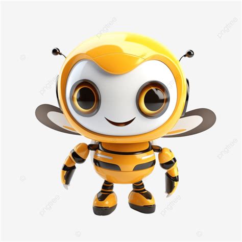 รูปตัวละครผึ้งน่ารัก 3 มิติ Ai กำเนิด Png 3d การ์ตูน อักขระภาพ Png สำหรับการดาวน์โหลดฟรี
