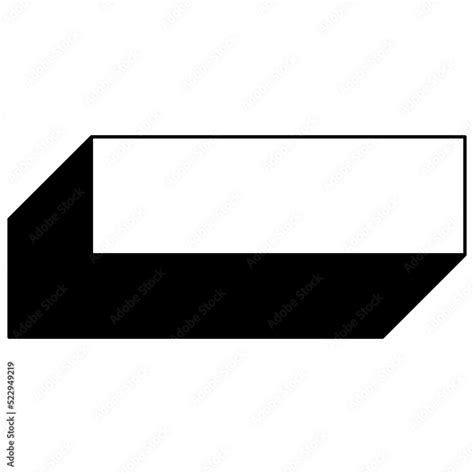 Rectangle Shape With Shadow For Frame And Border Background Stock