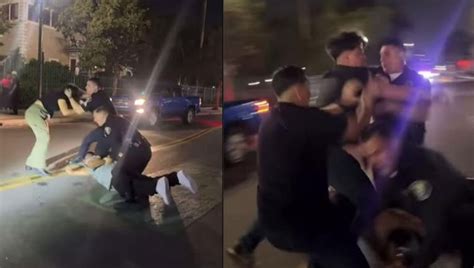Santa Ana Crowd Rushes Officers Trying To Make Arrest 5 Arrested Fox