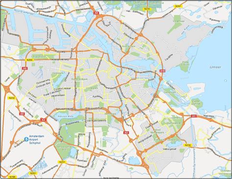 Map Of Amsterdam Netherlands Gis Geography