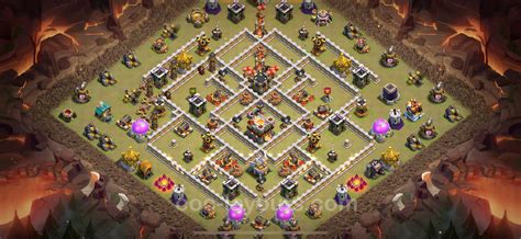 Best Anti 3 Stars War Base Th11 With Link 2025 Town Hall Level 11 Cwl