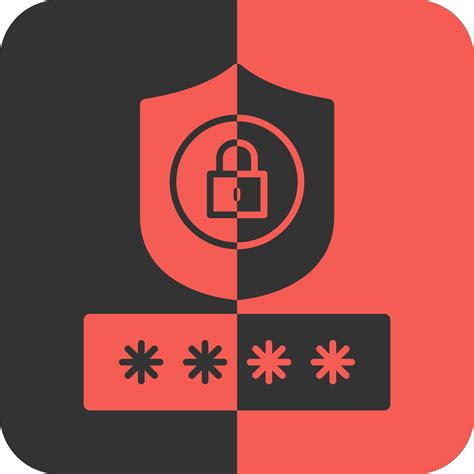 Password Protection Red Inverse Icon 39486823 Vector Art At Vecteezy