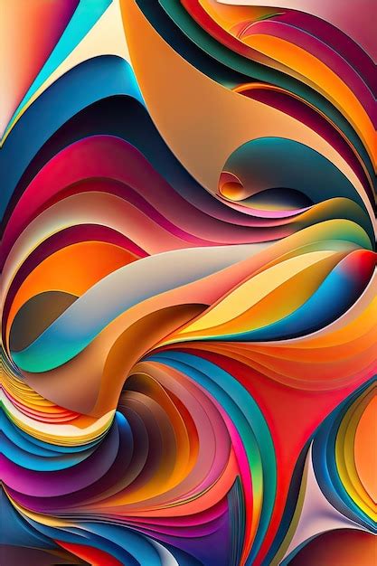 Premium Ai Image Abstract Colorful Background Generative Ai
