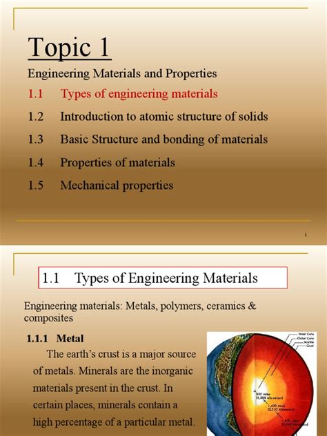 Topic 1 Engineering Materials And Properties V1 1 Pdf Pdf Deformation Engineering Yield