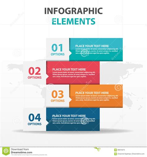 Abstract Colorful Label Business Infographics Elements Presentation