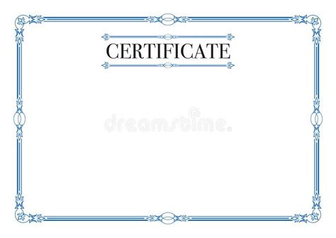 Blank Computer Certificate Borders