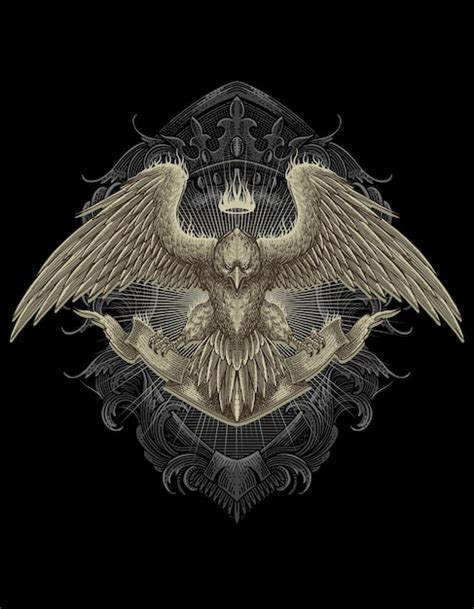 Hawk Logo Illustration Premium Psd