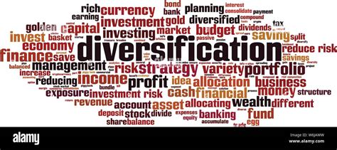 Diversification Word Cloud Concept Collage Made Of Words About