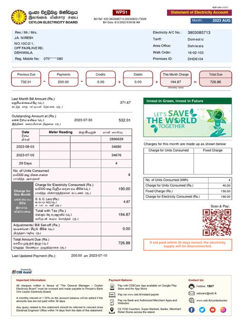 E Bill Pdf Economies Payments