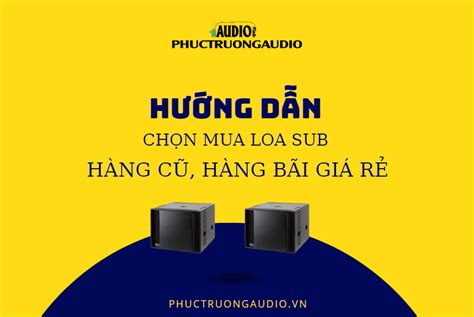Mua loa sub Hướng dẫn toàn diện cho người tiêu dùng Việt Nam