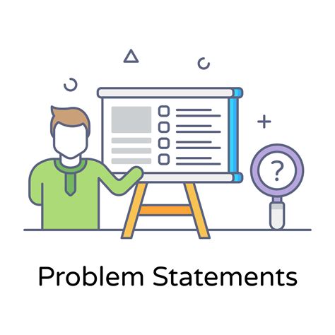 Trendy Float Design Of Problem Statement Icon 6216406 Vector Art At Vecteezy