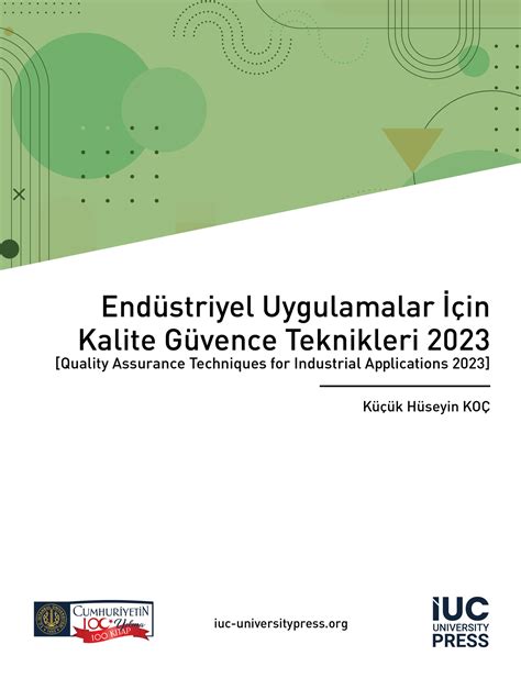 Quality Assurance Techniques For Industrial Applications 2023 — Iuc