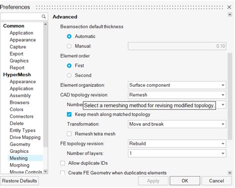Hypermesh Topology Revision Options Altair Community