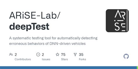 Github Arise Labdeeptest A Systematic Testing Tool For Automatically Detecting Erroneous