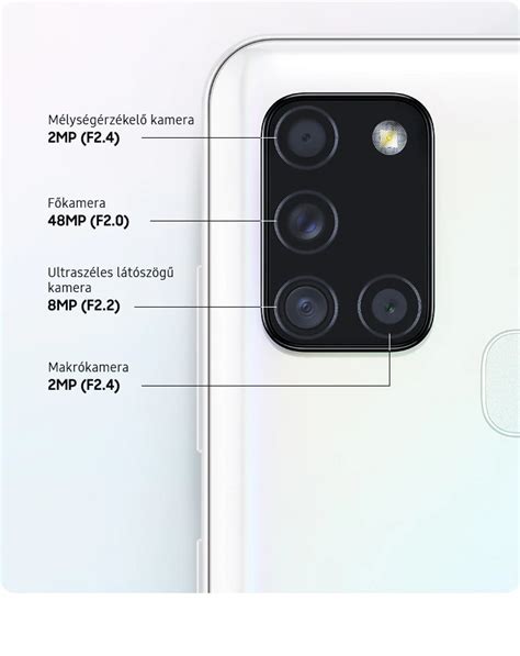 Samsung Galaxy A21s Mobiltelefon, Kártyafüggetlen, Dual SIM, 32GB, LTE ...