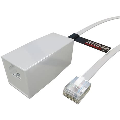 Rhinocables Rj11 Extension Adsl 4 Pin Broadband Modem Router