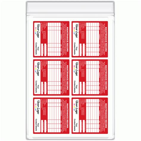 Buy Full Colour Personalised Fire Extinguisher Inspection Labels