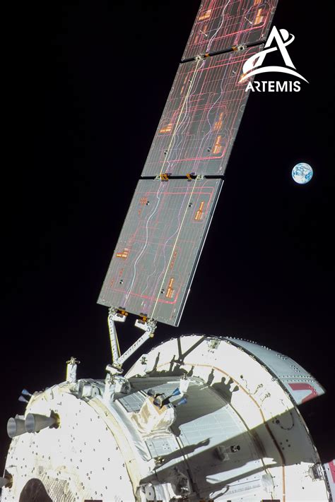 ESA Artemis I Anniversary Background Solar Array Phone