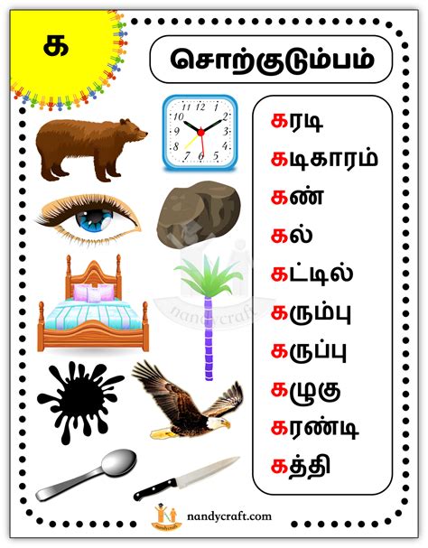 க சொற்குடும்பம் Nandycraft