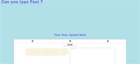 Github Rohannair Typing App React Typing Test App Made In React